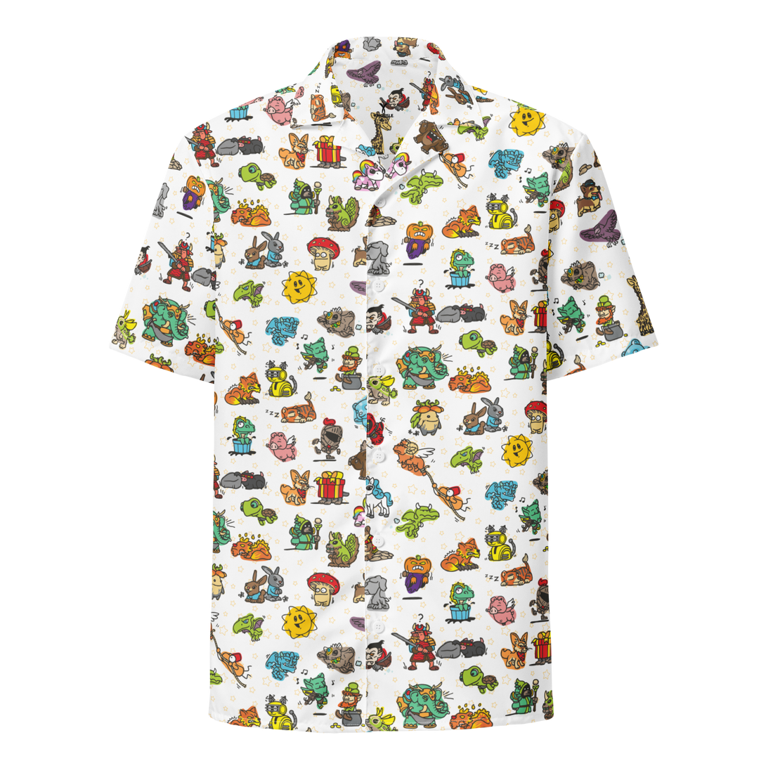 Wizard101 Pet Doodles Button-Up Shirt – KingsIsle Store